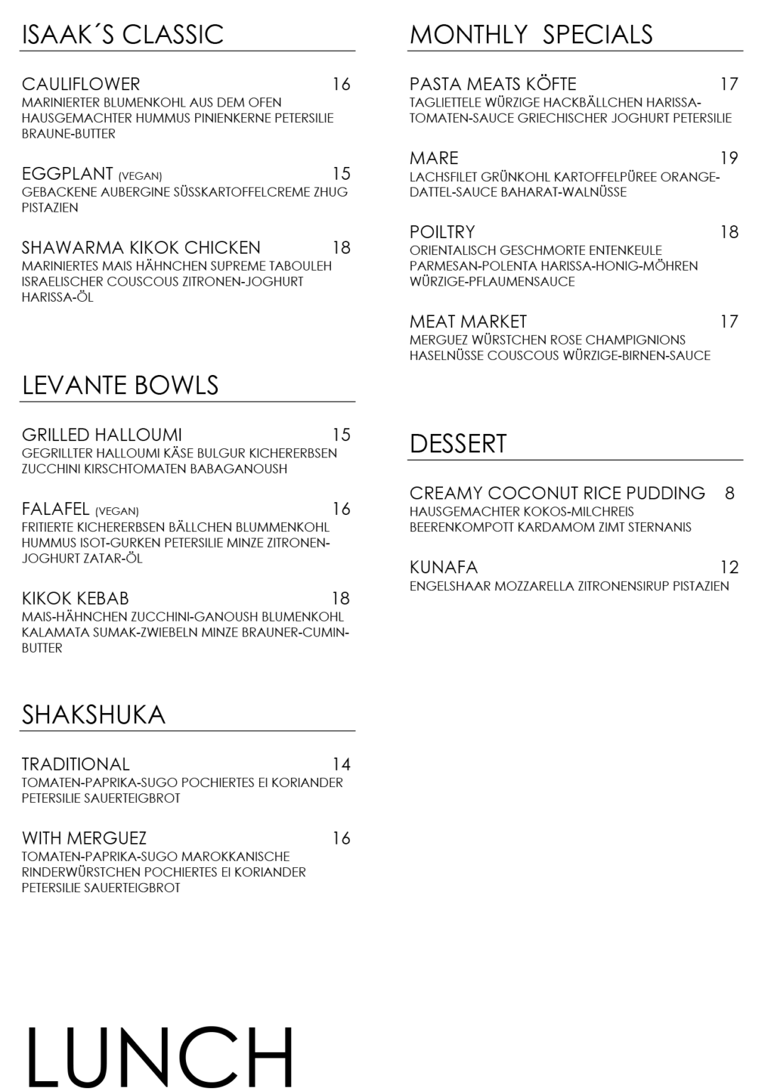 Isaak’s GARDEN | Isaak’s GARDEN | FRESH FOOD & DRINKS